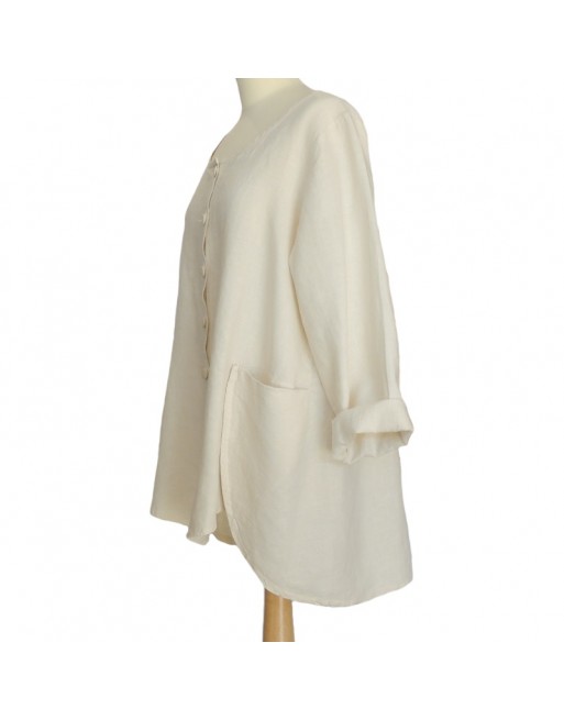 Ensemble Lin Beige Femme Grande Taille, 48 au 50